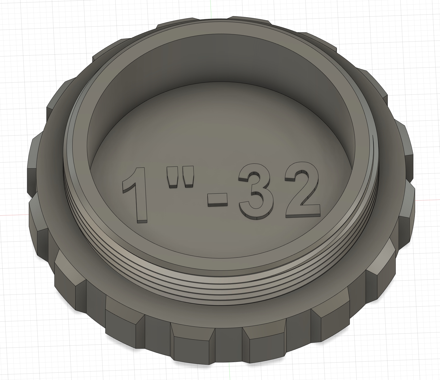1"-32 threaded dust caps, male and female - C/CS-Mount by drhollen ...