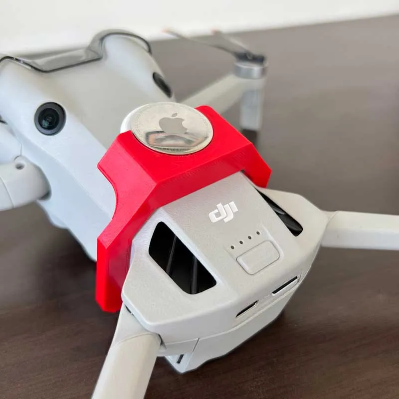 Apple Air Tag mount for DJI Mini 4 Pro drone by msatbsx Download free STL model Printables