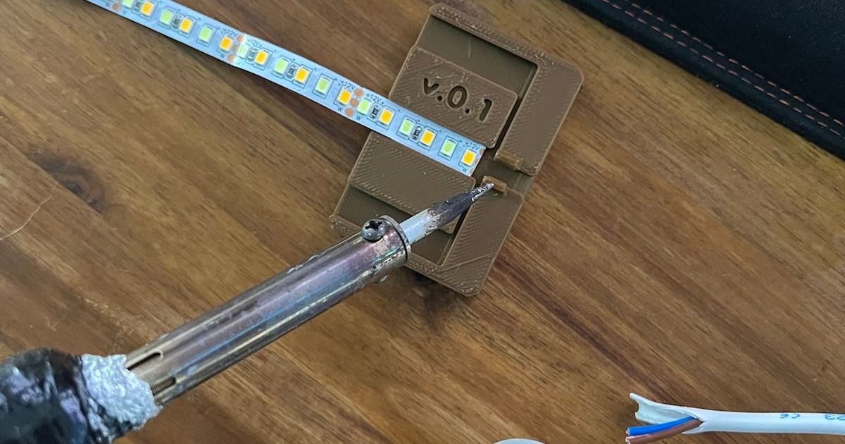 led strip soldering guide by Andrei Dan | Download free STL model | Printables.com