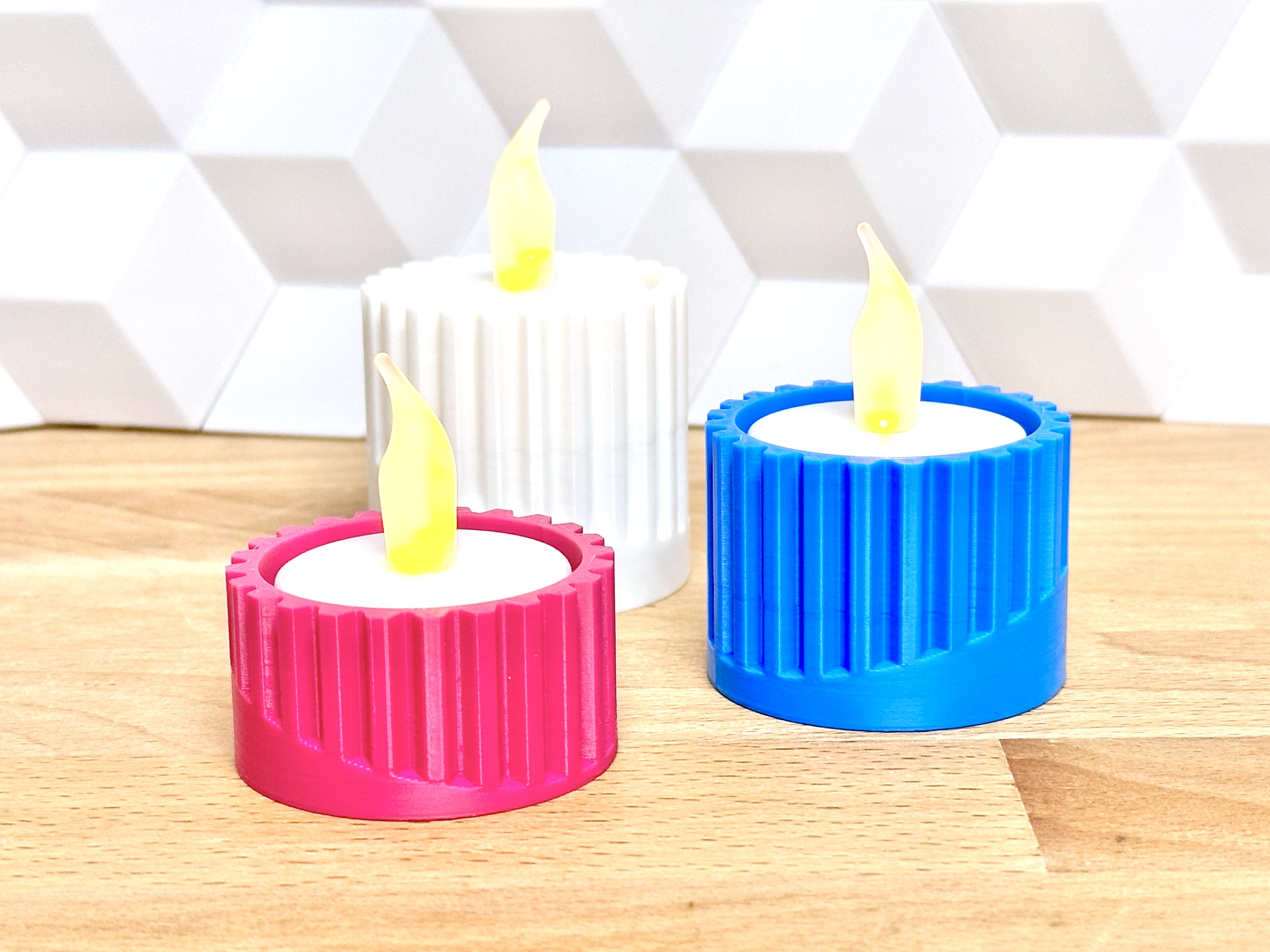 Minimalistic Tealight Holder (simple textures, modern style!) by ...