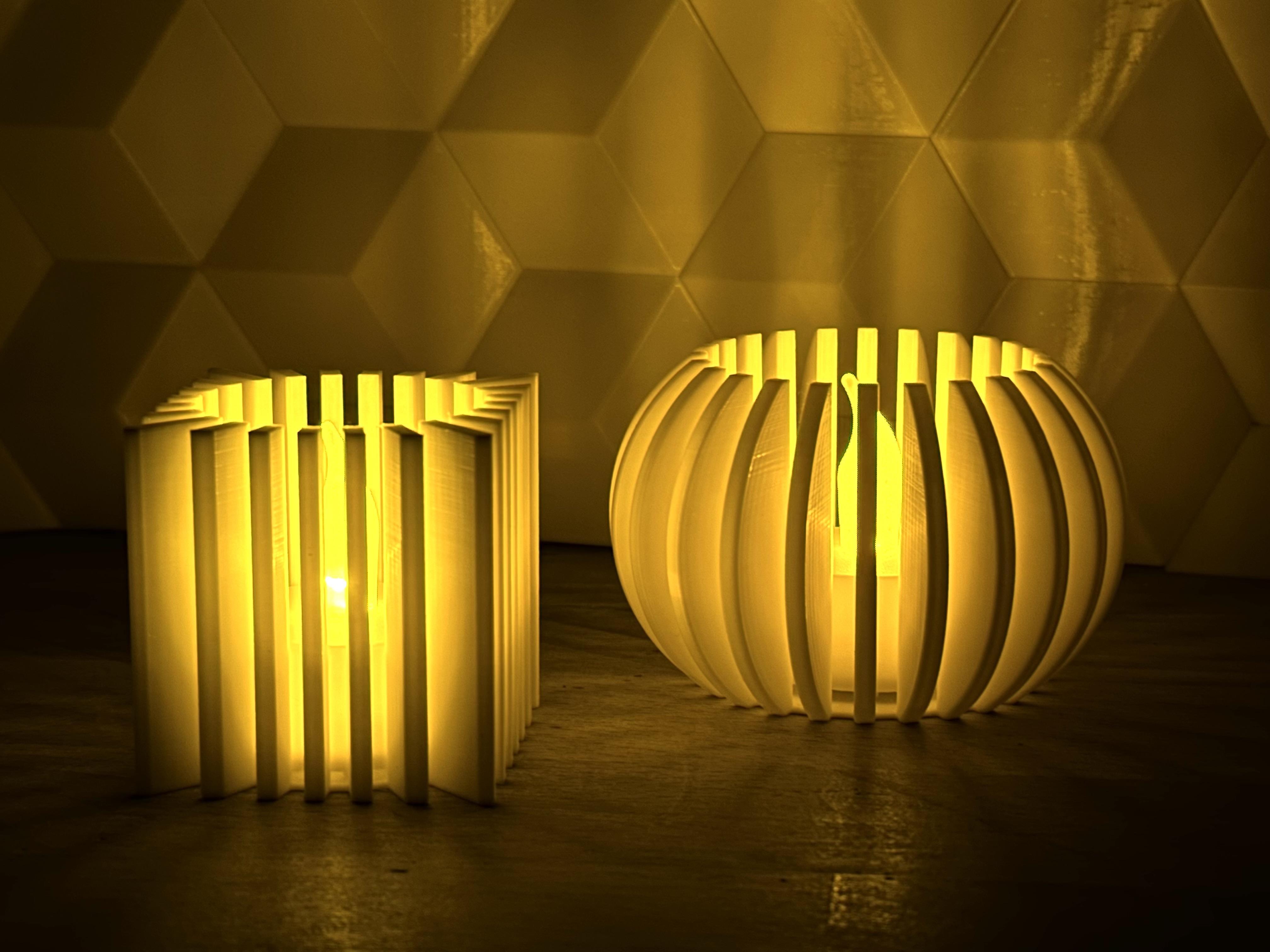 Ribbed Tealight Holder (stand for LED lights with beautiful shadows) by ...