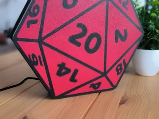 D20 Dice Lightbox Lamp - D&D by Valda3D | Download free STL model ...