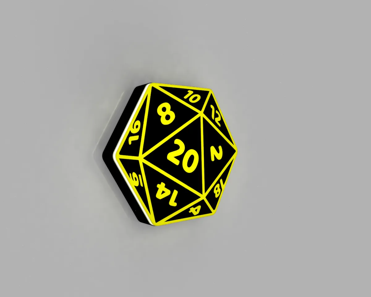 D20 Dice Lightbox Lamp - D&D by Valda3D | Download free STL model ...