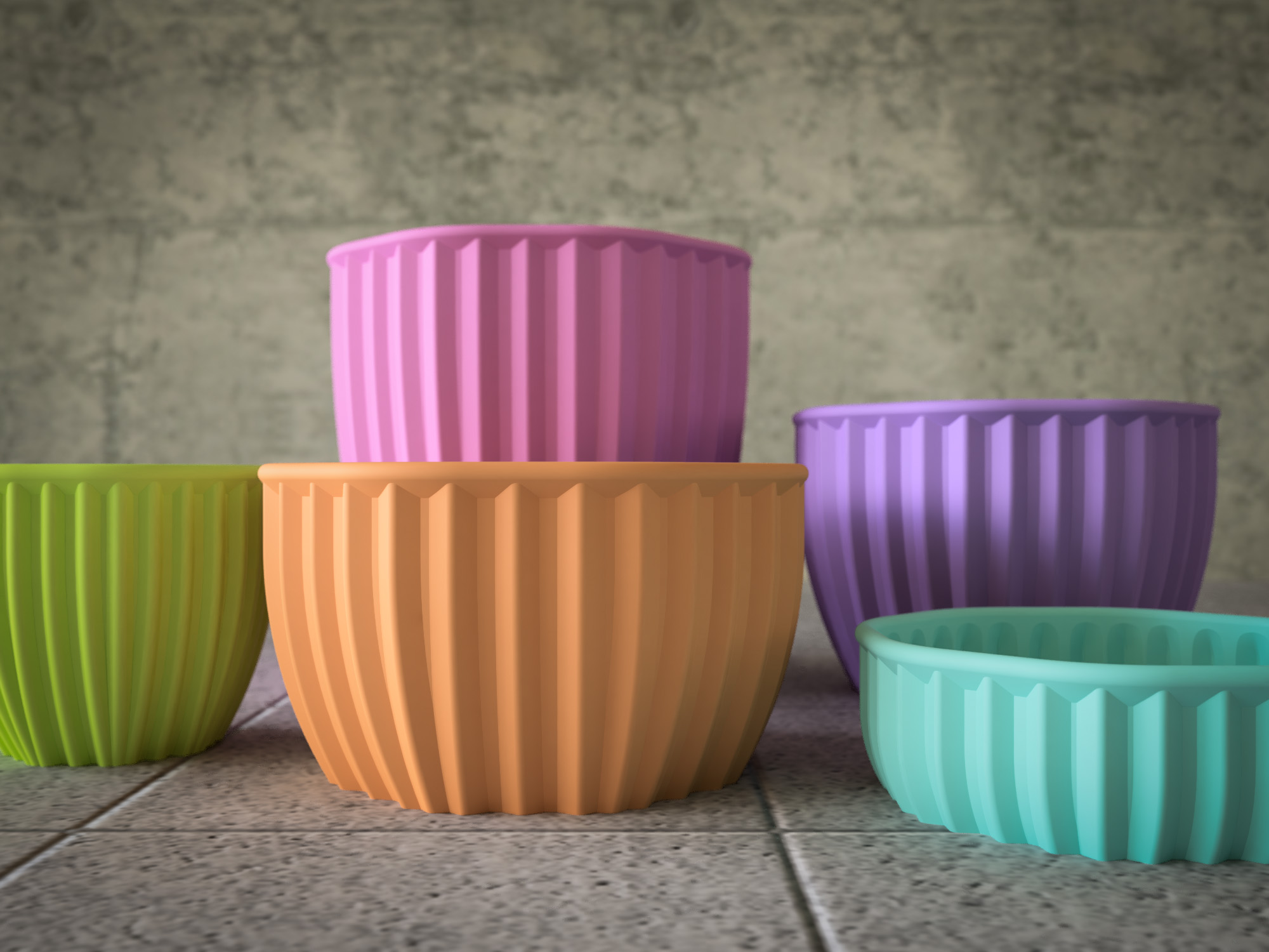 Octagonal Flower Pot in Various Sizes by Metikumi | Download free STL ...