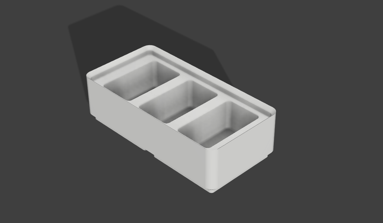 [Gridfinity 2x1] Battery Tray for 3x Sony NP-FW50 by Robert | Download ...