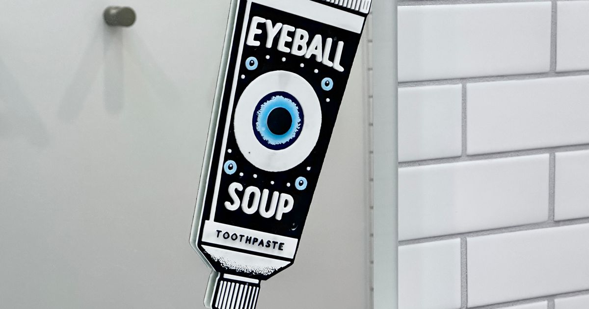 Eyeball Soup Toothpaste by maxelman | Download free STL model ...