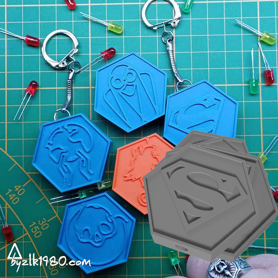 luminous keychains model 1 by le-Vince.fr ᵇʸᶻˡᵏ¹⁹⁸⁰ | Download free STL ...