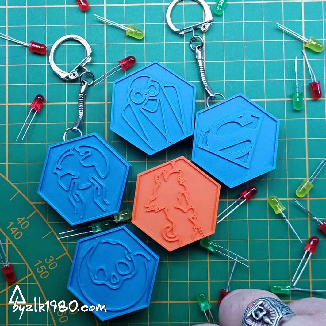 luminous keychains model 1 by le-Vince.fr ᵇʸᶻˡᵏ¹⁹⁸⁰ | Download free STL ...