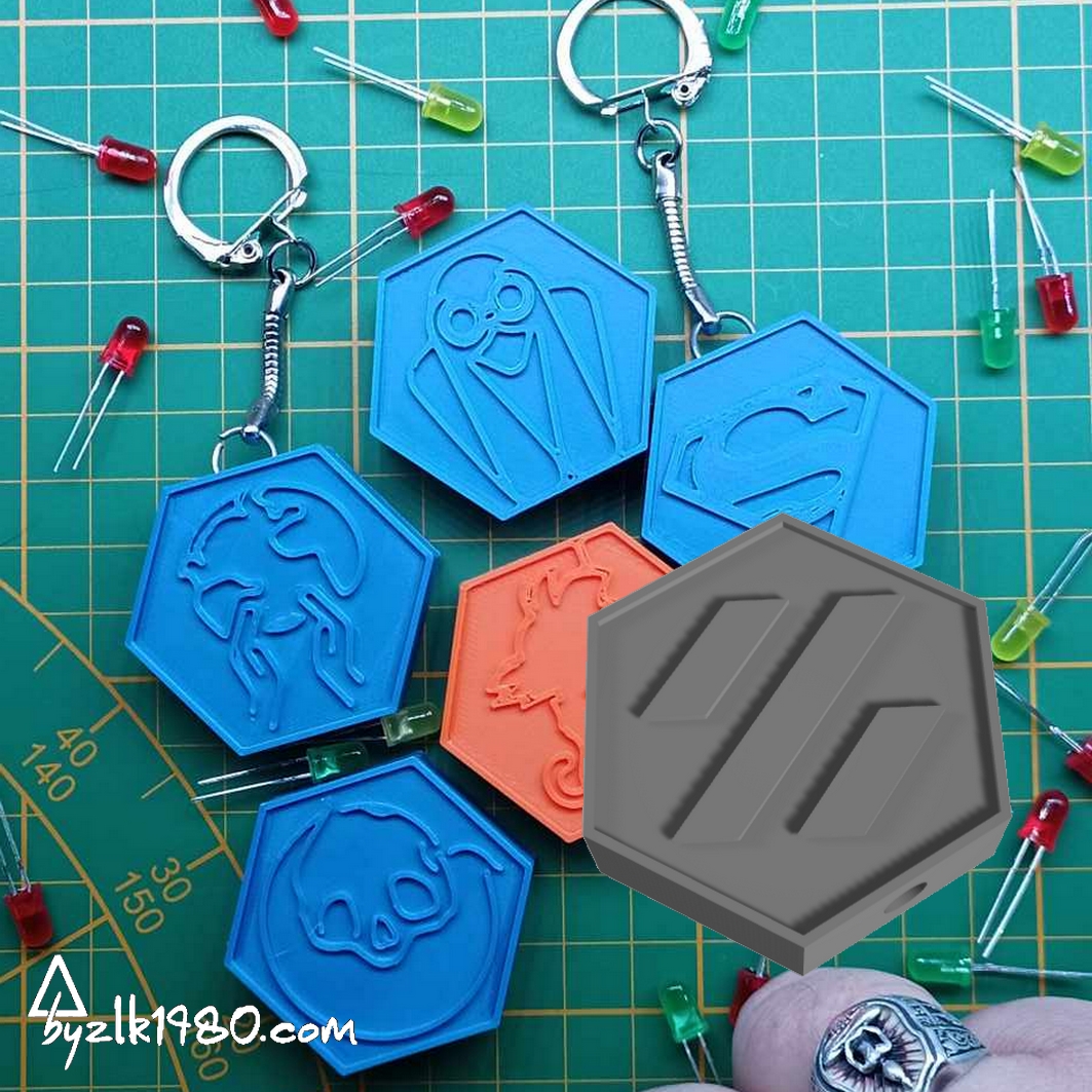 luminous keychain model 7 by Vince ByZlk1980 | Download free STL model ...