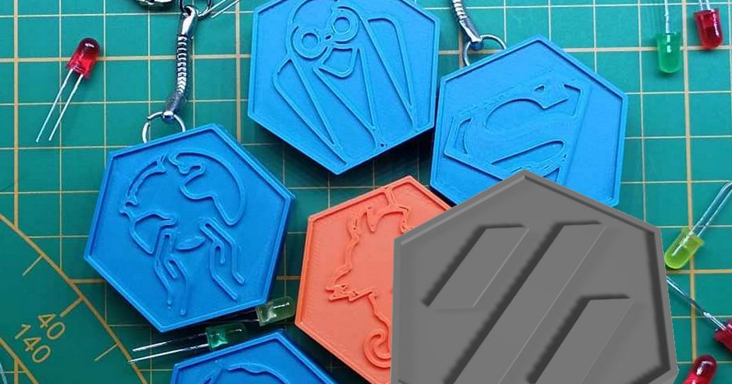 luminous keychain model 7 by Vince ByZlk1980 | Download free STL model ...