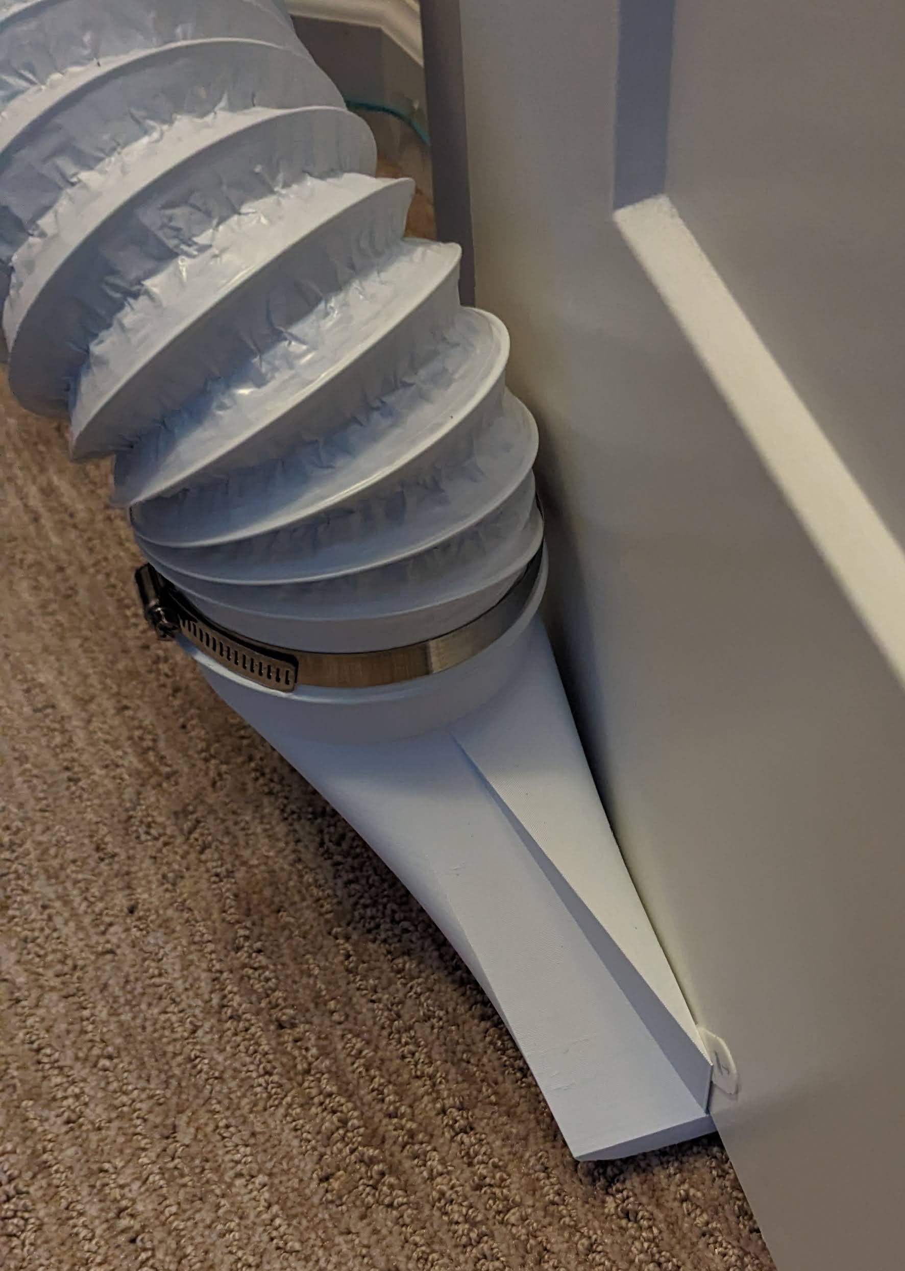 Under door 4" vent adapter by Andrew Zenk | Download free STL model ...