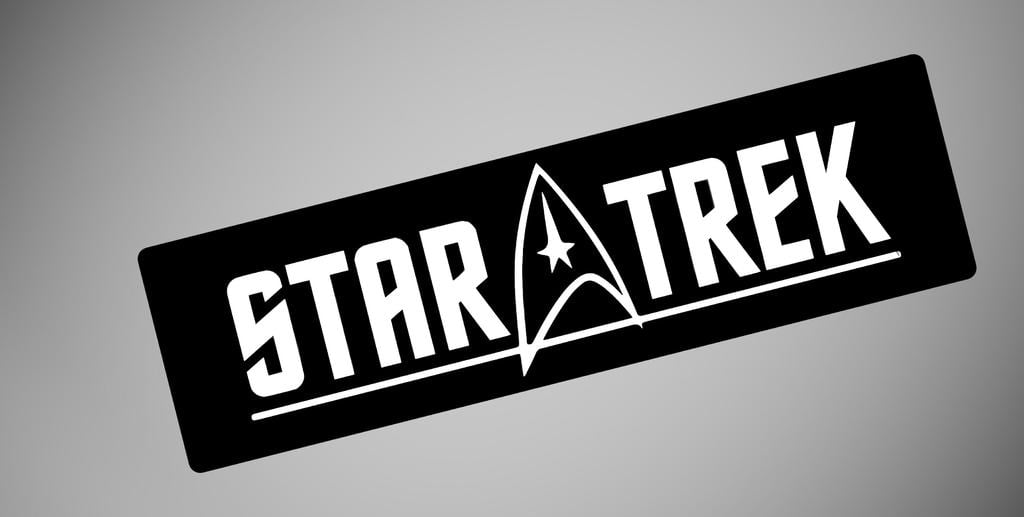 STAR TREK Sign LED backlight 70s - Logo Schild 70er Hintergrundlicht by ...