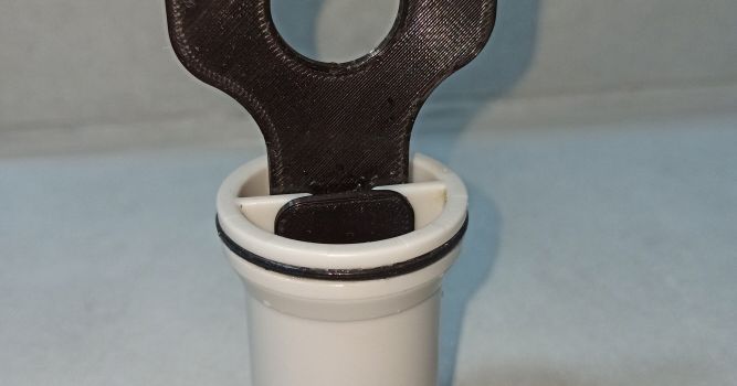 Key for shower trap insert dip tube - Tauchrohr-Schlüssel für ...