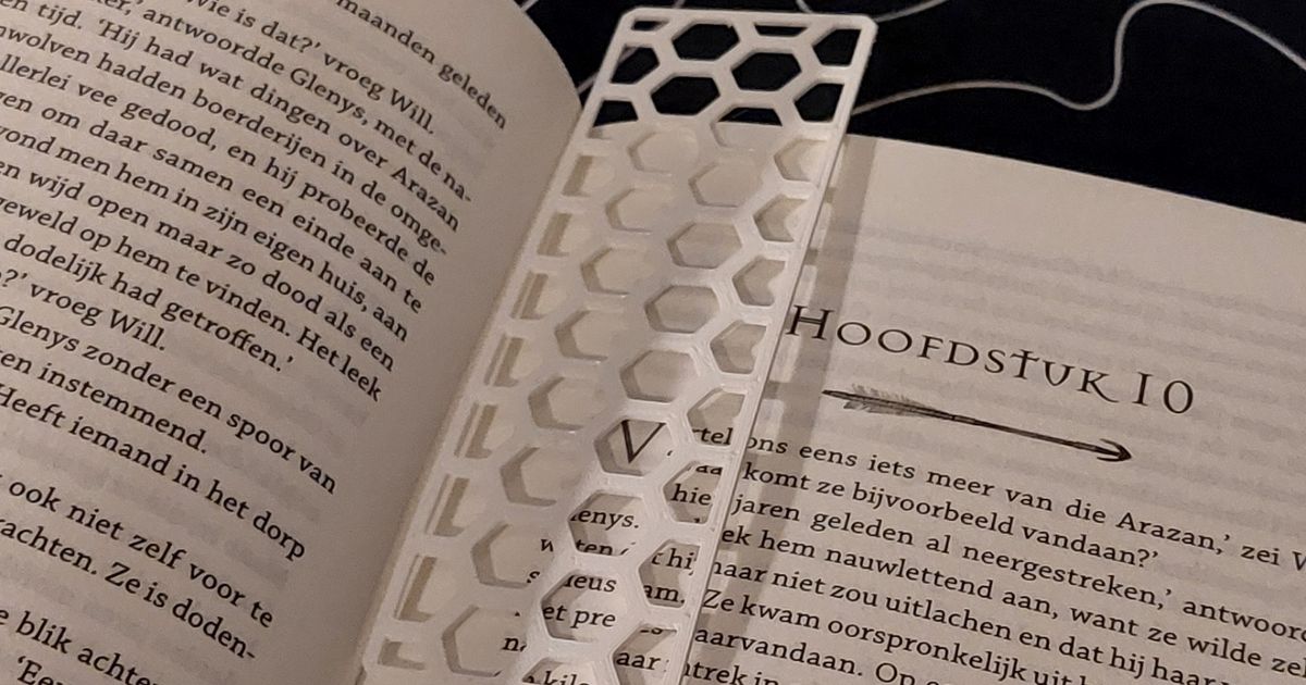 HexMarker - A Hexagon Bookmarker by PrintingW | Download free STL model ...
