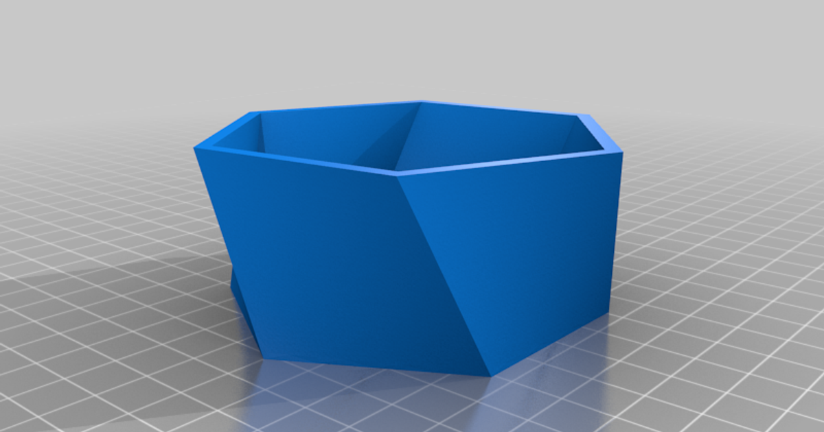 Twisted Hex Pot by carter_383 | Download free STL model | Printables.com