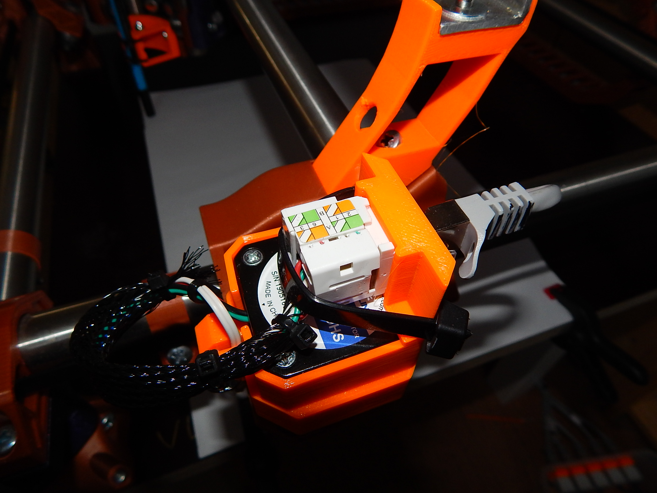 Cable Chain Management for Keystone RJ45 at MPCNC all Versions by MRk ...