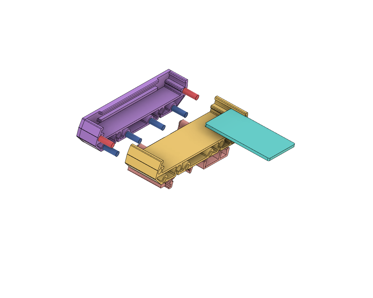 parametric PCB-Holder/mount for DIN-Rail by SANAIR | Download free STL ...