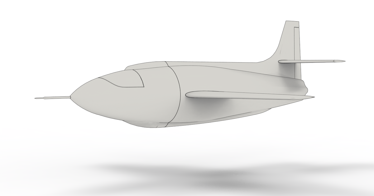 Bell X-1 3D PRINT STL by dimvillefactory | Download free STL model ...