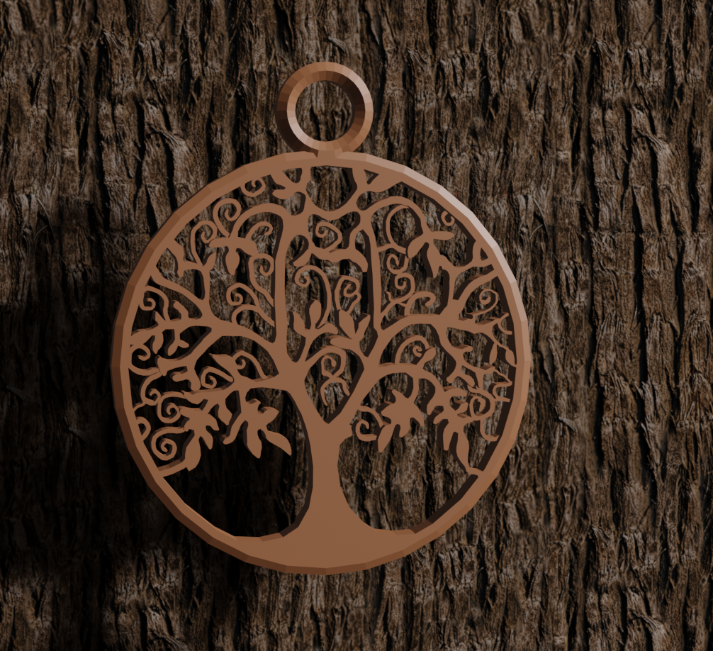 Yggdrasil Pendant by Dustin Gentry | Download free STL model ...