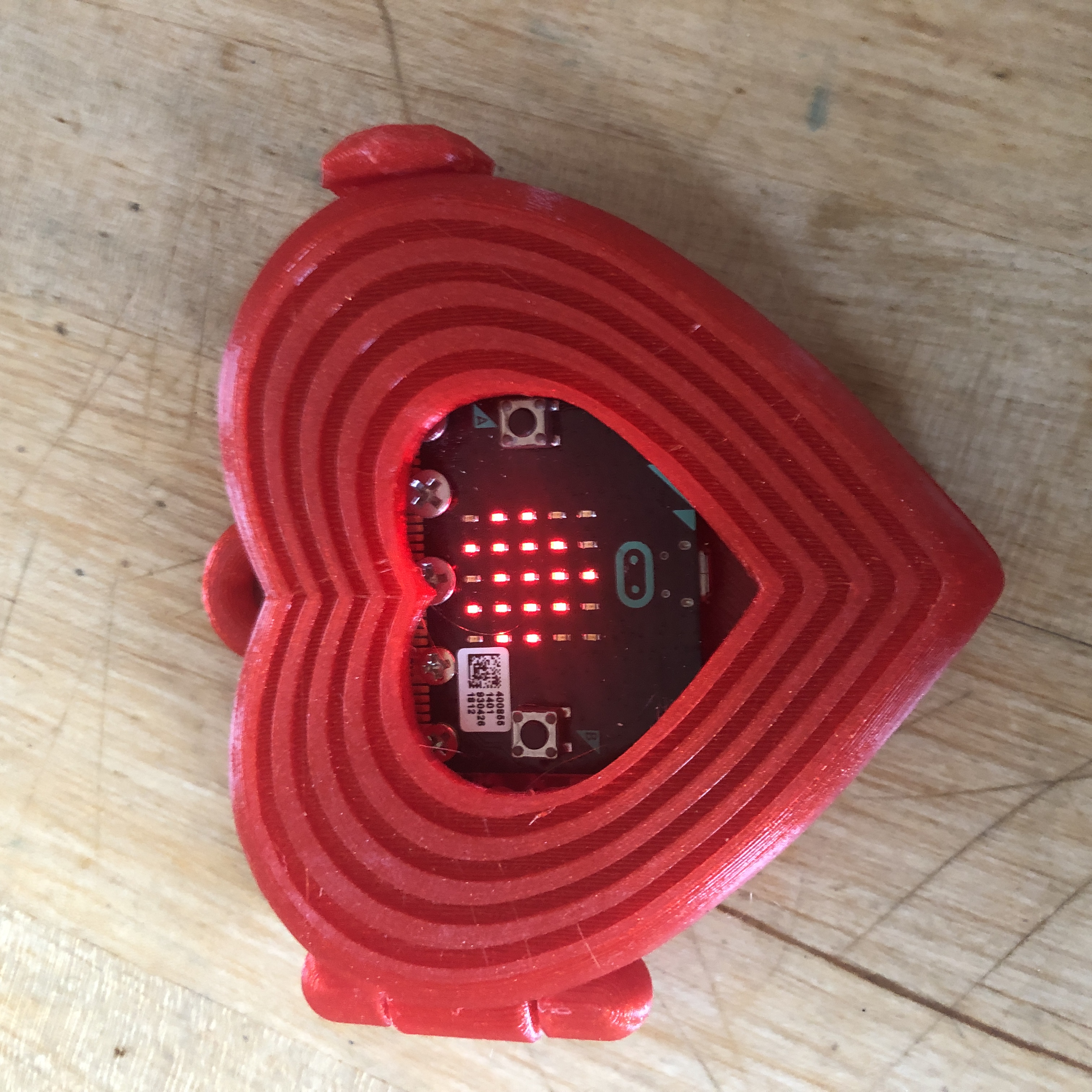 Heart Locket for micro:bit by ZombieCat | Download free STL model ...