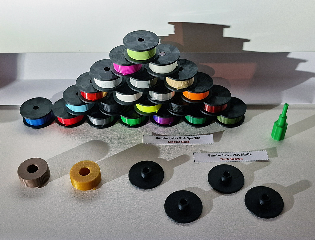Mini - Spool Filament Swatches by Zerschmetterling | Download free STL ...
