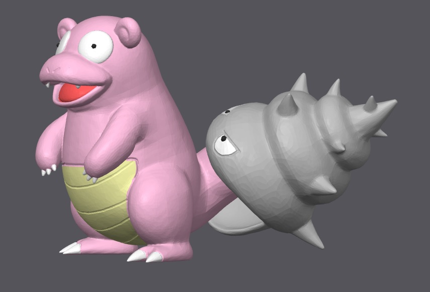 Slowbro - Pokemon - Multicolor by Deltree3D | Download free STL model ...