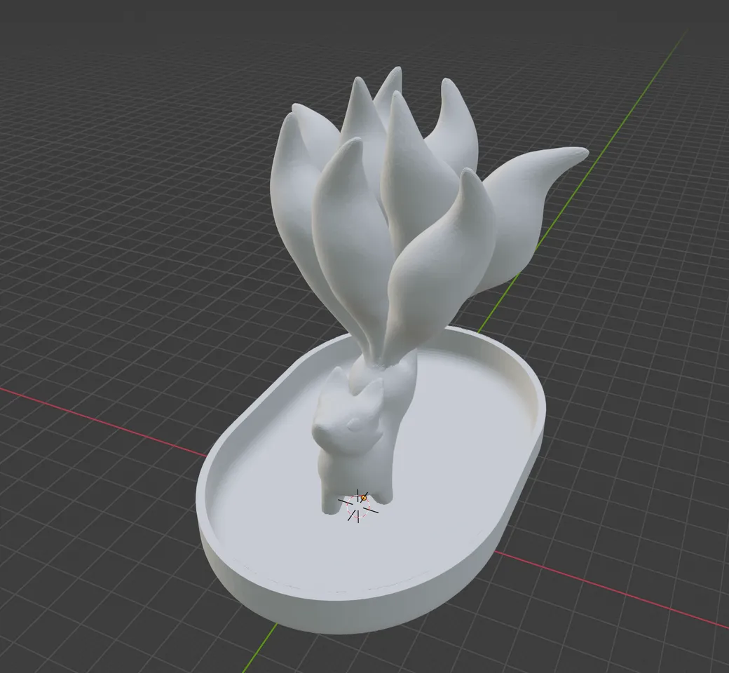 Dancing Kitsune Ring Holder by Travis Huberty | Download free STL model ...