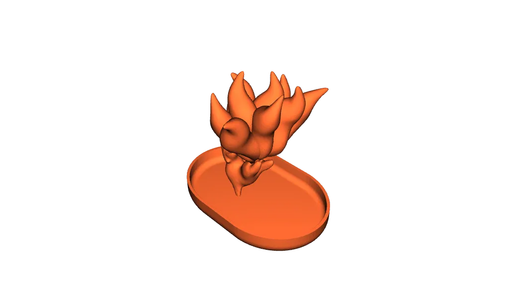 Dancing Kitsune Ring Holder by Travis Huberty | Download free STL model ...