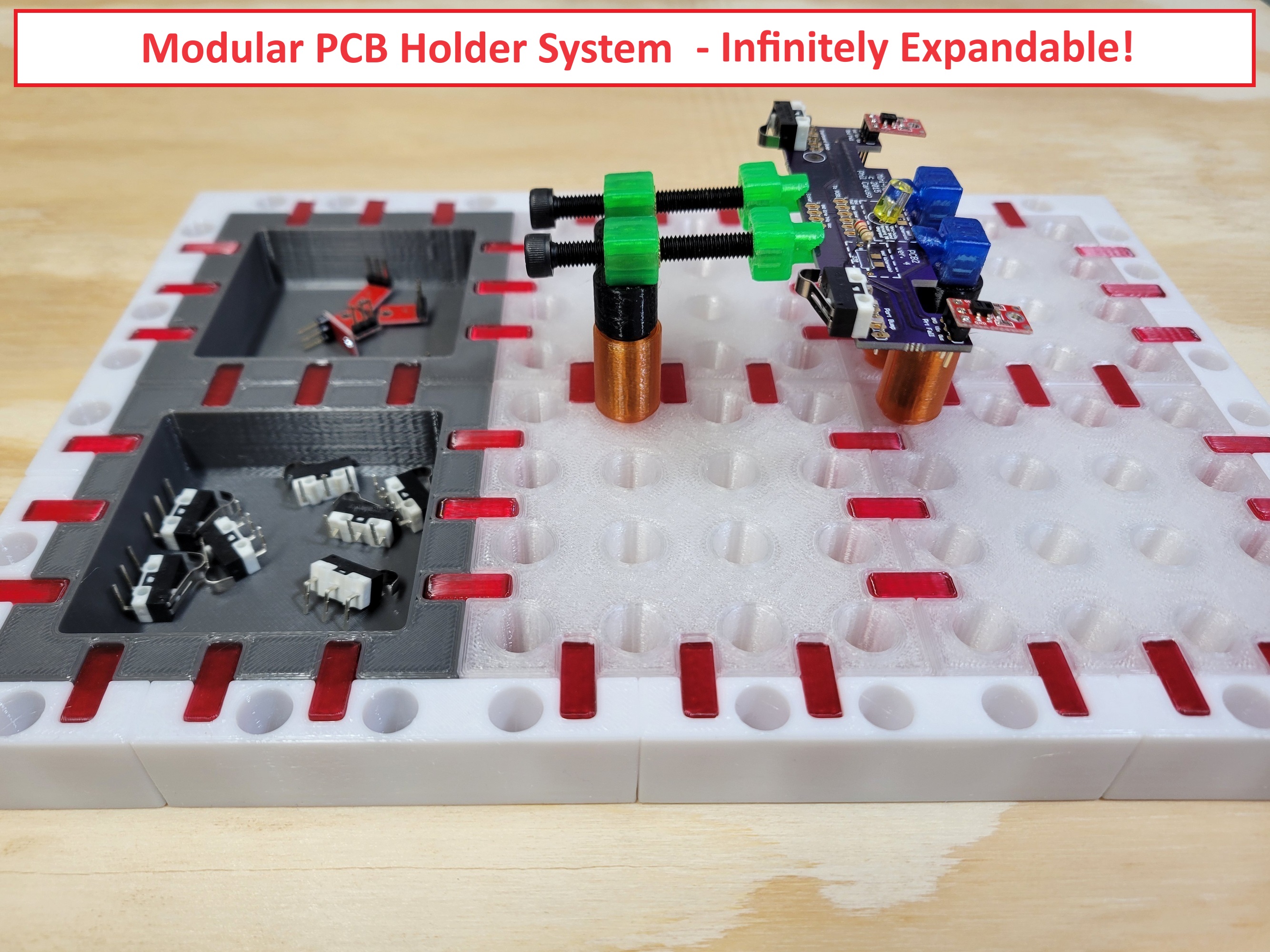 Modular PCB Holder System by Phil Caruso | Download free STL model ...