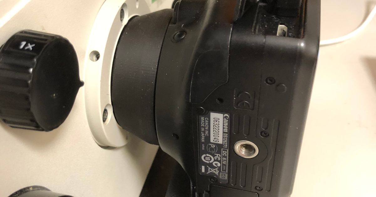 Nikon Microscope Camera Port to Canon EF adapter by reovadea | Download ...