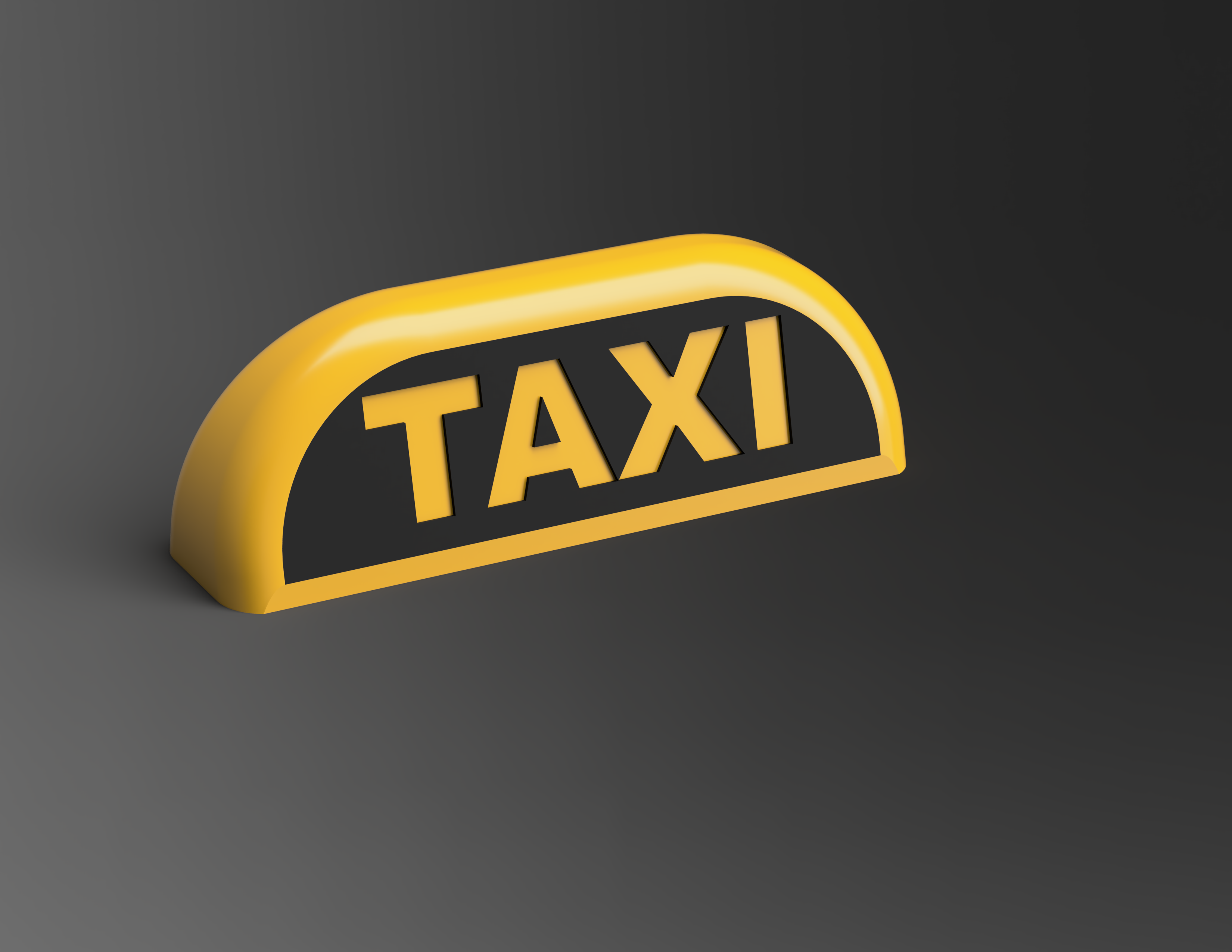 Taxi-sign by Johannes Lamatsch | Download free STL model | Printables.com