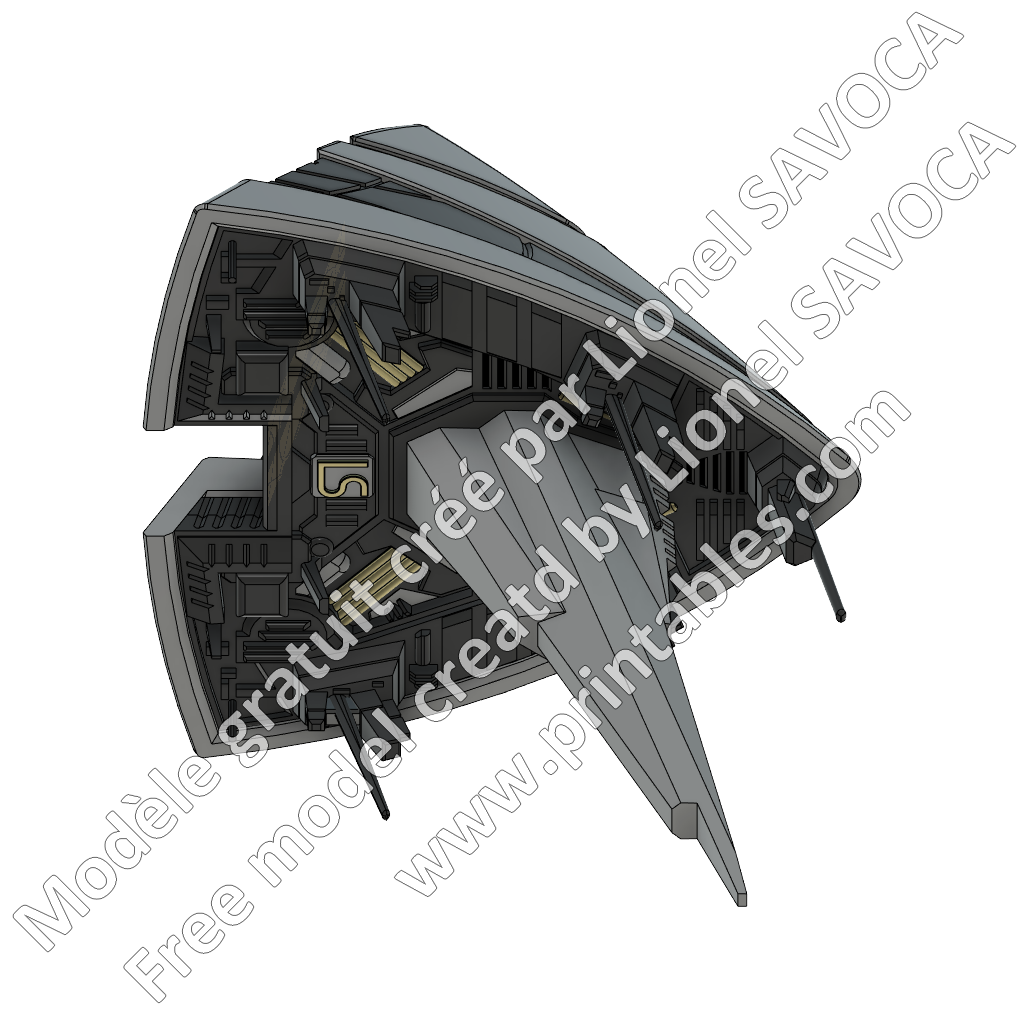 Osiris Personal Ship - 1:75 scale by Lionel SAVOCA | Download free STL ...