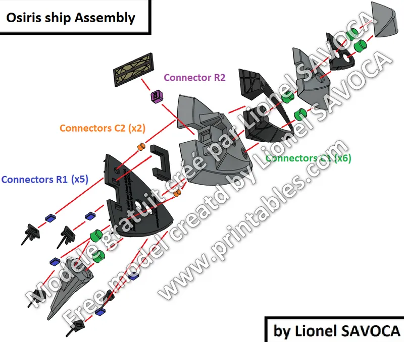 Osiris Personal Ship - 1:75 scale by Lionel SAVOCA | Download free STL ...