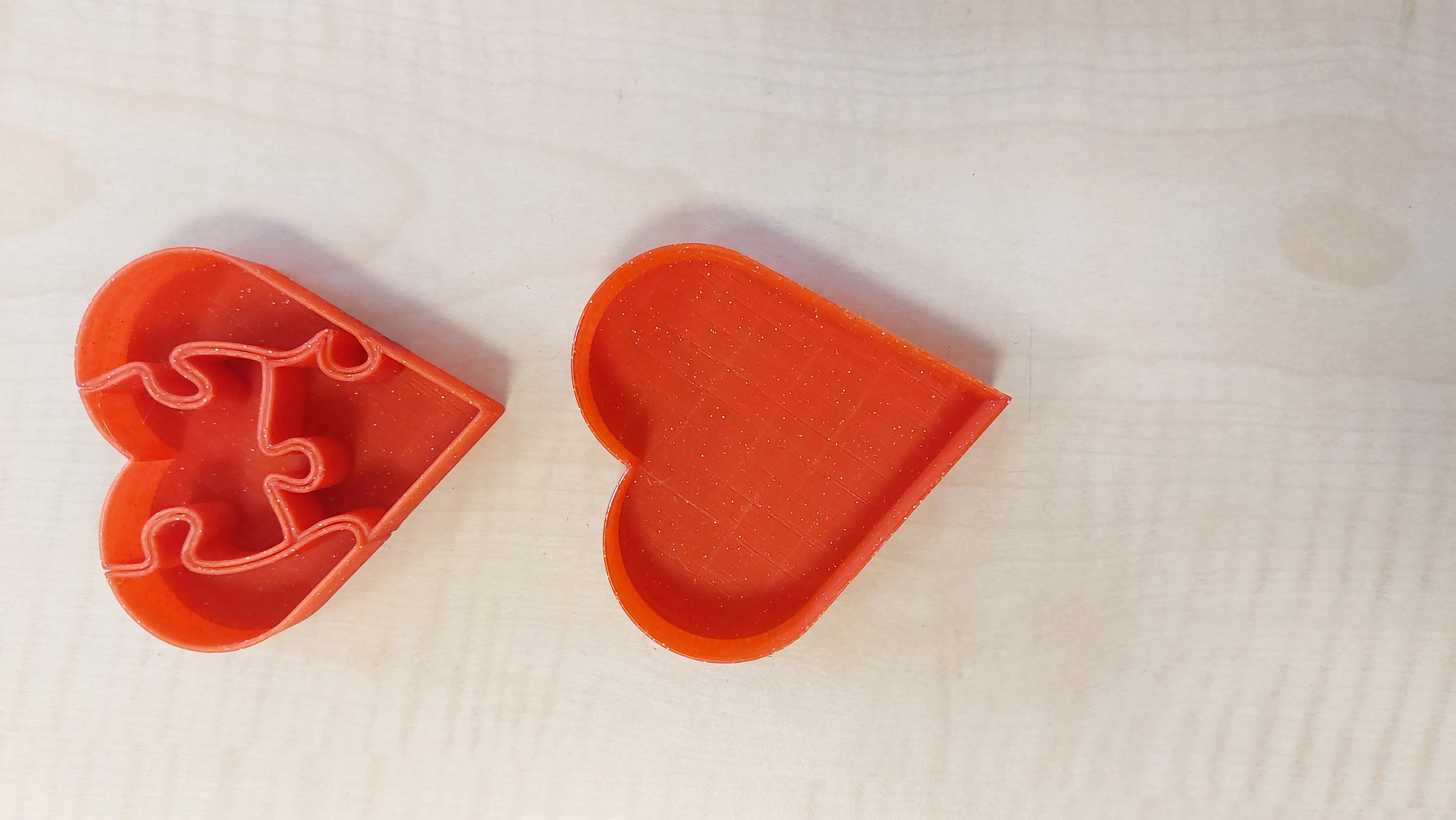 Heart shaped puzzle jewelry box (Valentines Day) by 3D4U | Download ...