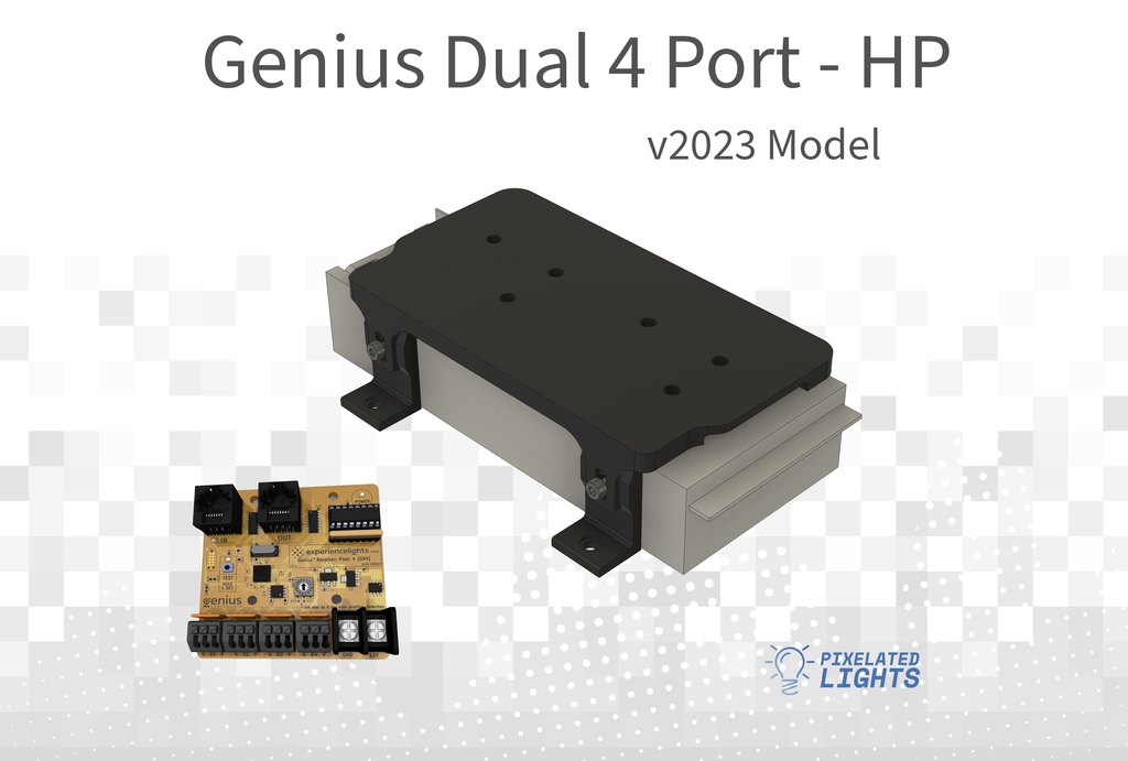 Genius (v2023) Dual 4 Port Smart Receiver for HP PSUs by Derik Whittaker | Download free STL ...