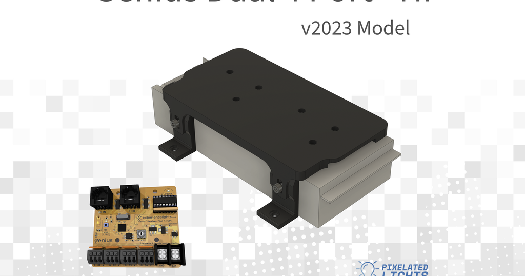 Genius (v2023) Dual 4 Port Smart Receiver for HP PSUs by Derik Whittaker | Download free STL ...