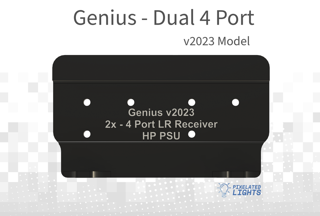 Genius (v2023) Dual 4 Port Smart Receiver for HP PSUs by Derik Whittaker | Download free STL ...