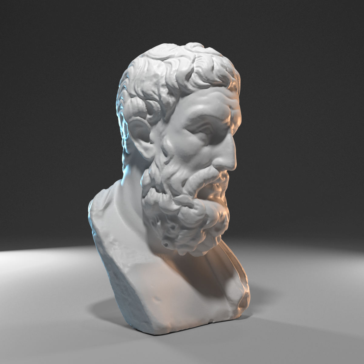EPICURUS - Greek Philosopher von NEWSTREAM | Kostenloses STL-Modell ...