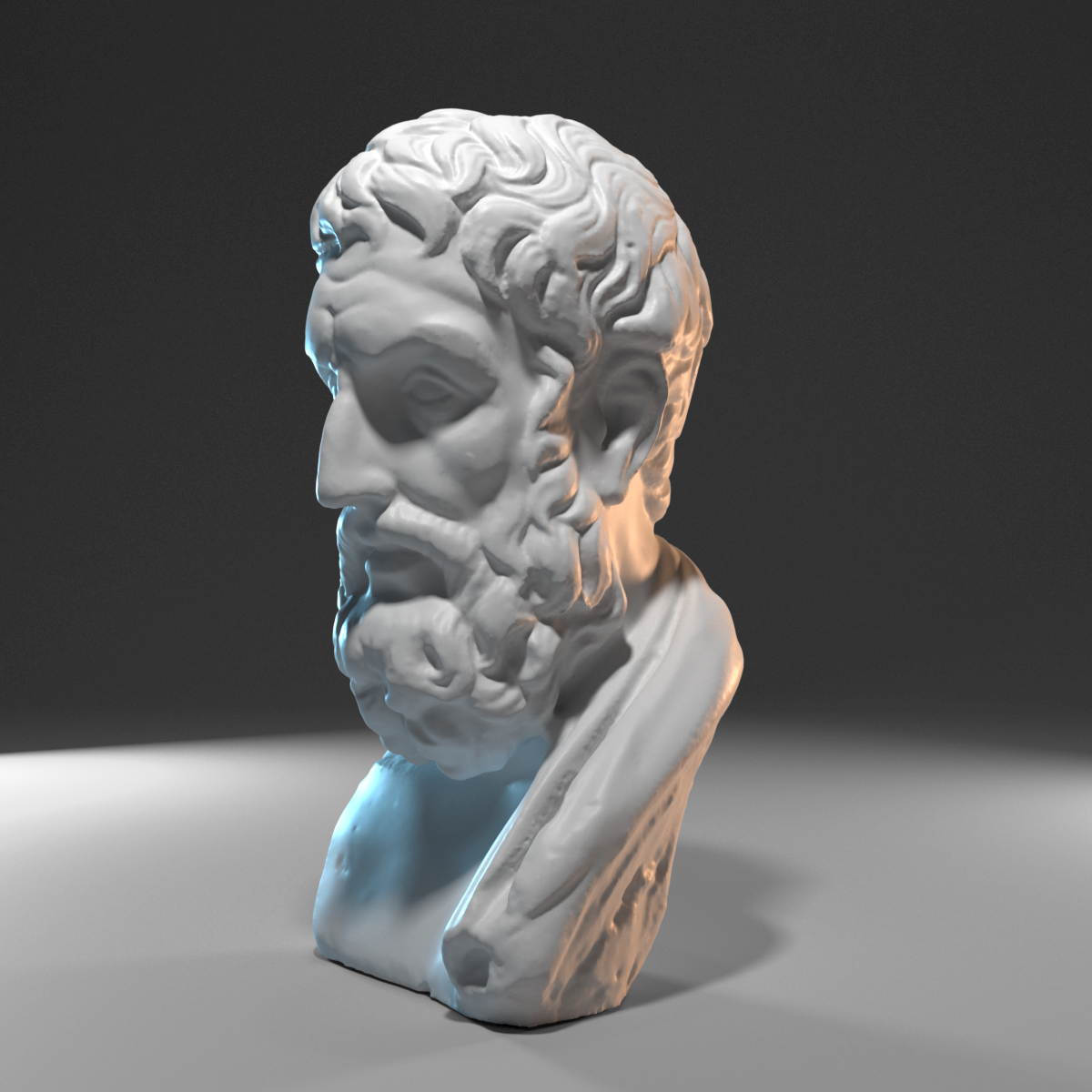 EPICURUS - Greek Philosopher von NEWSTREAM | Kostenloses STL-Modell ...