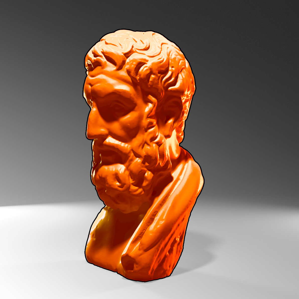 EPICURUS - Greek Philosopher von NEWSTREAM | Kostenloses STL-Modell ...
