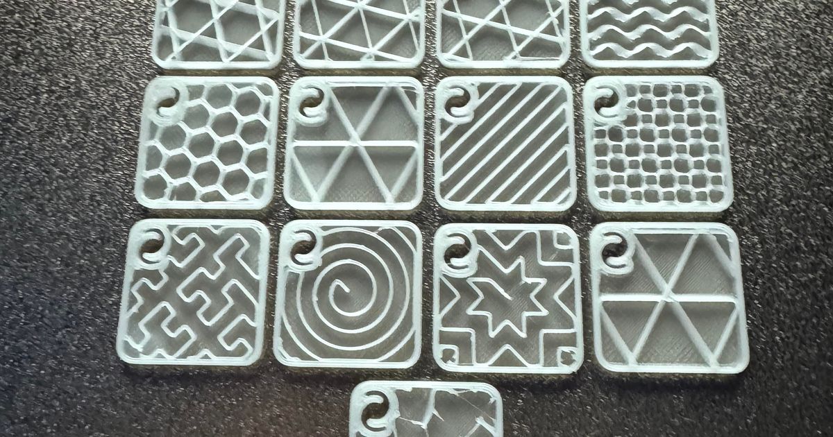 All 17 Bambu Lab infill Swatches by Henry Barnett | Download free STL ...