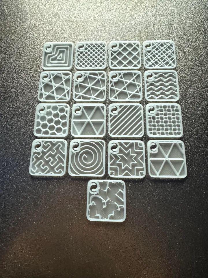 All 17 Bambu Lab infill Swatches by Henry Barnett | Download free STL ...