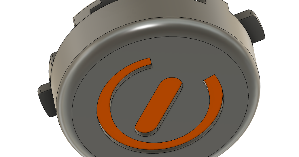 Power button by PcManny | Download free STL model | Printables.com