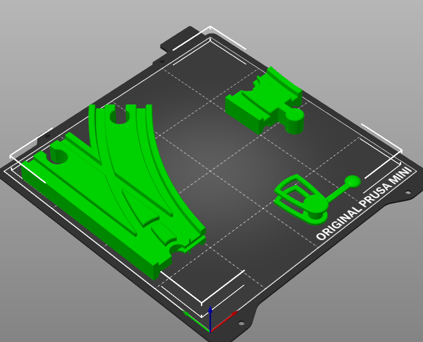 Mechanical Curved Switching Track version 2 by PJ | Download free STL ...