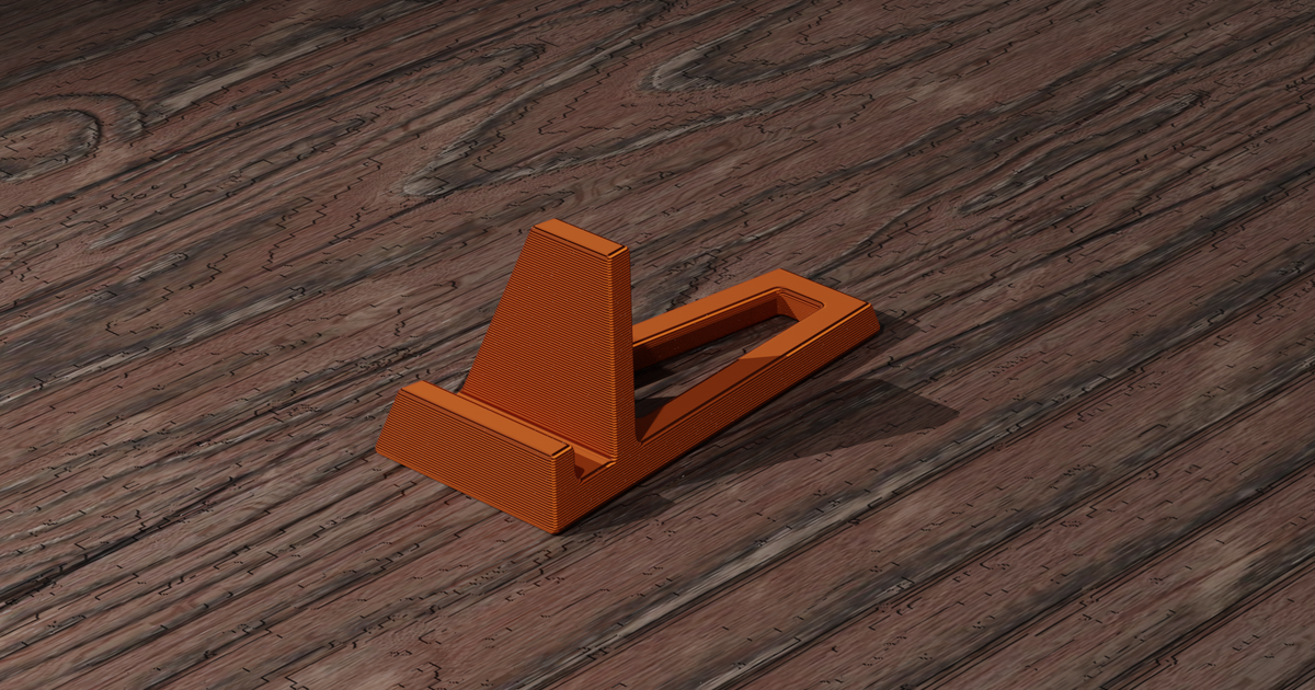Phone Stand - Simple by Reallyrapid | Download free STL model ...