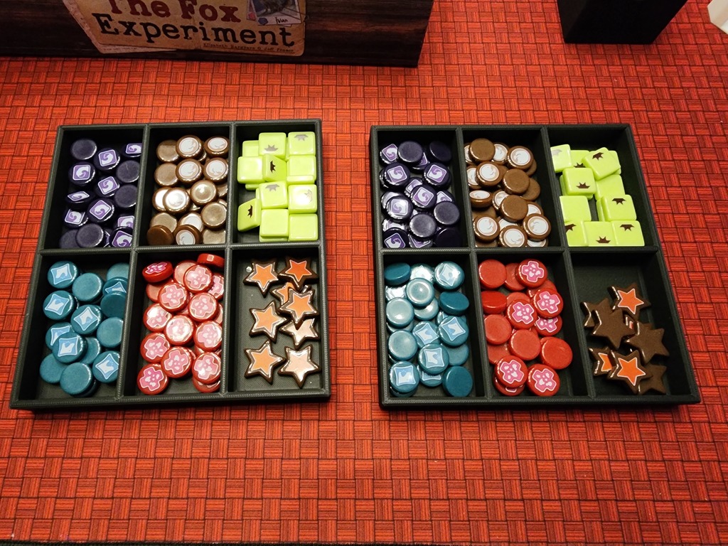 The Fox Experiment Board Game Insert - Base game and 5th and 6th player ...