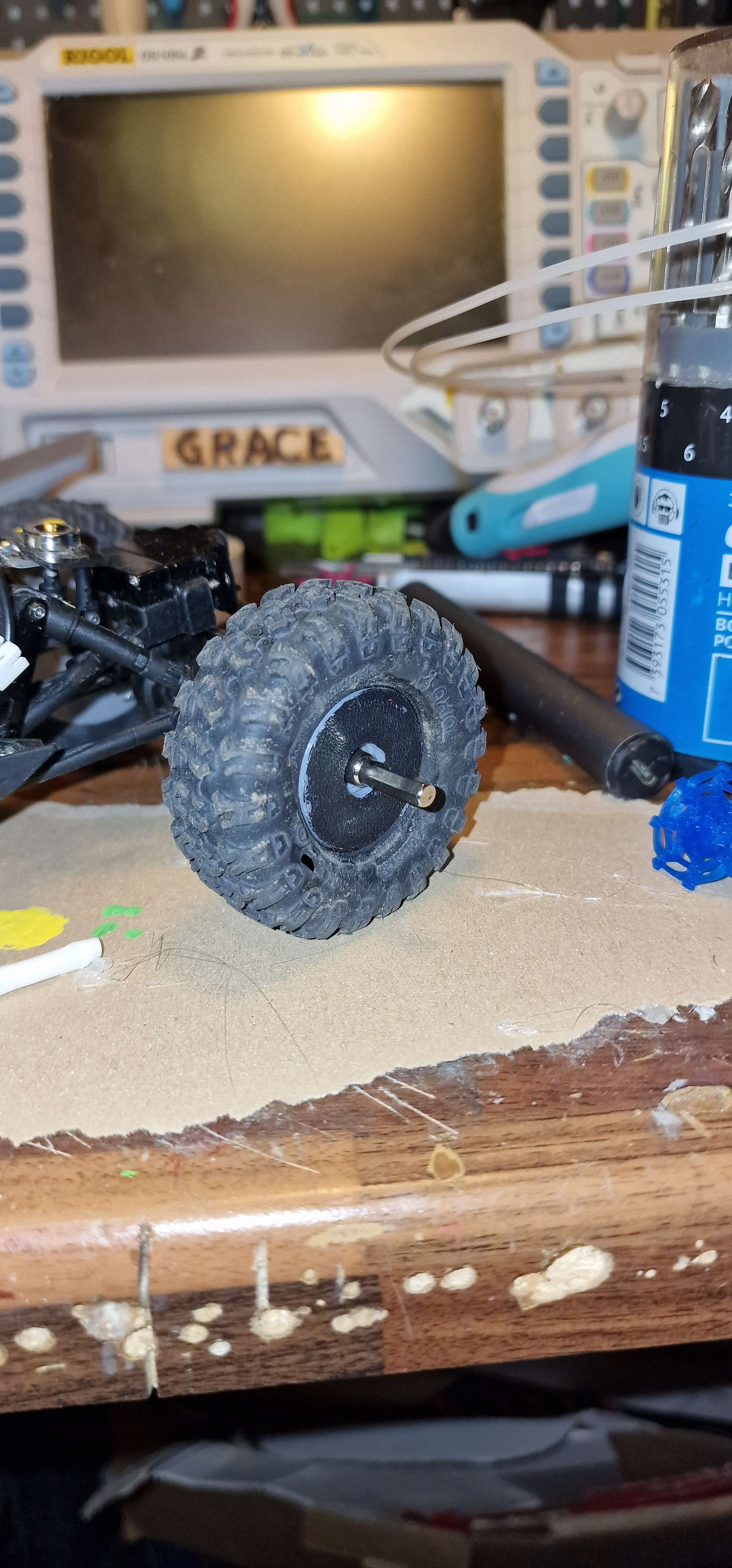 Weighted Wheels for Axial AX24 (1/24 AX24 XC-1 4WS CRAWLER) por Berra86 ...