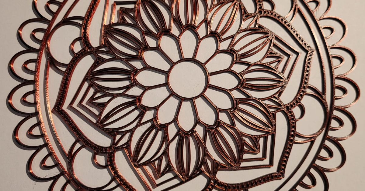 Mandala Ornament 2D model by Jana Tučková | Download free STL model ...