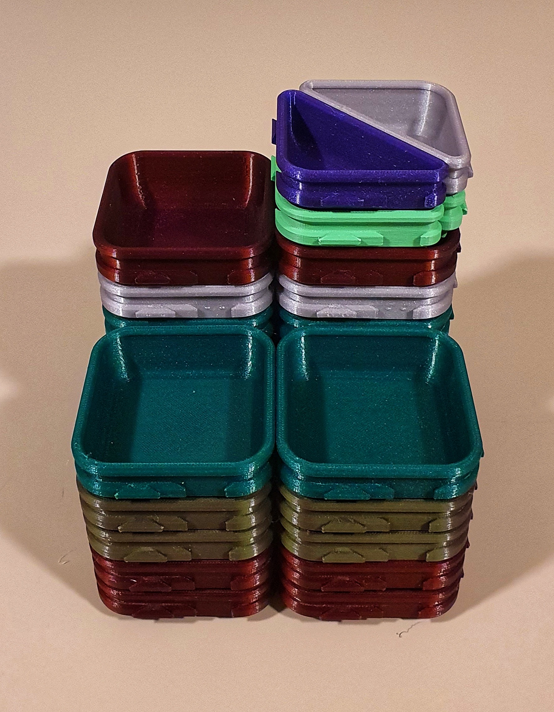 Interlocking Sorting Cups (Square Shape) by DrFeelgood | Download free ...
