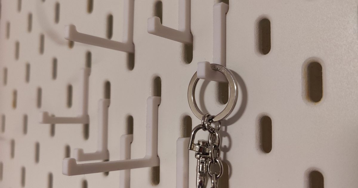 IKEA SKÅDIS / SKADIS Hooks by Kim-Janosch | Download free STL model ...